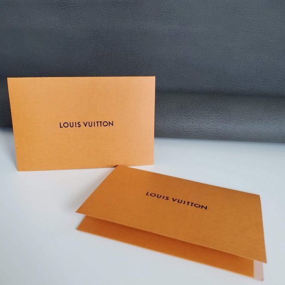 Louis Vuitton | Party Supplies | 2 X Louis Vuitton Gift Receipt Card ...